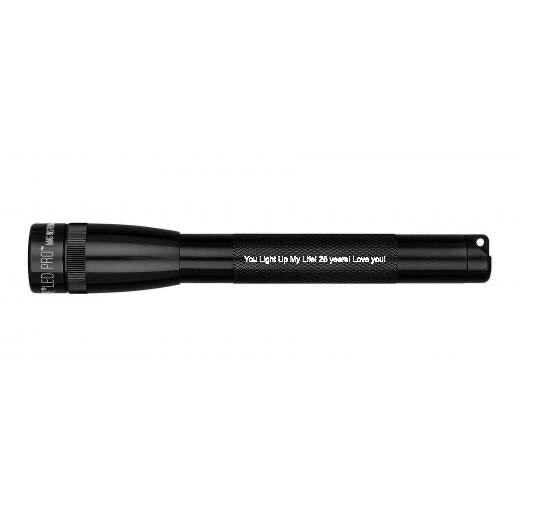 Mini Maglite Pro LED Flashlight - Black - Custom Engraving - 173361928238