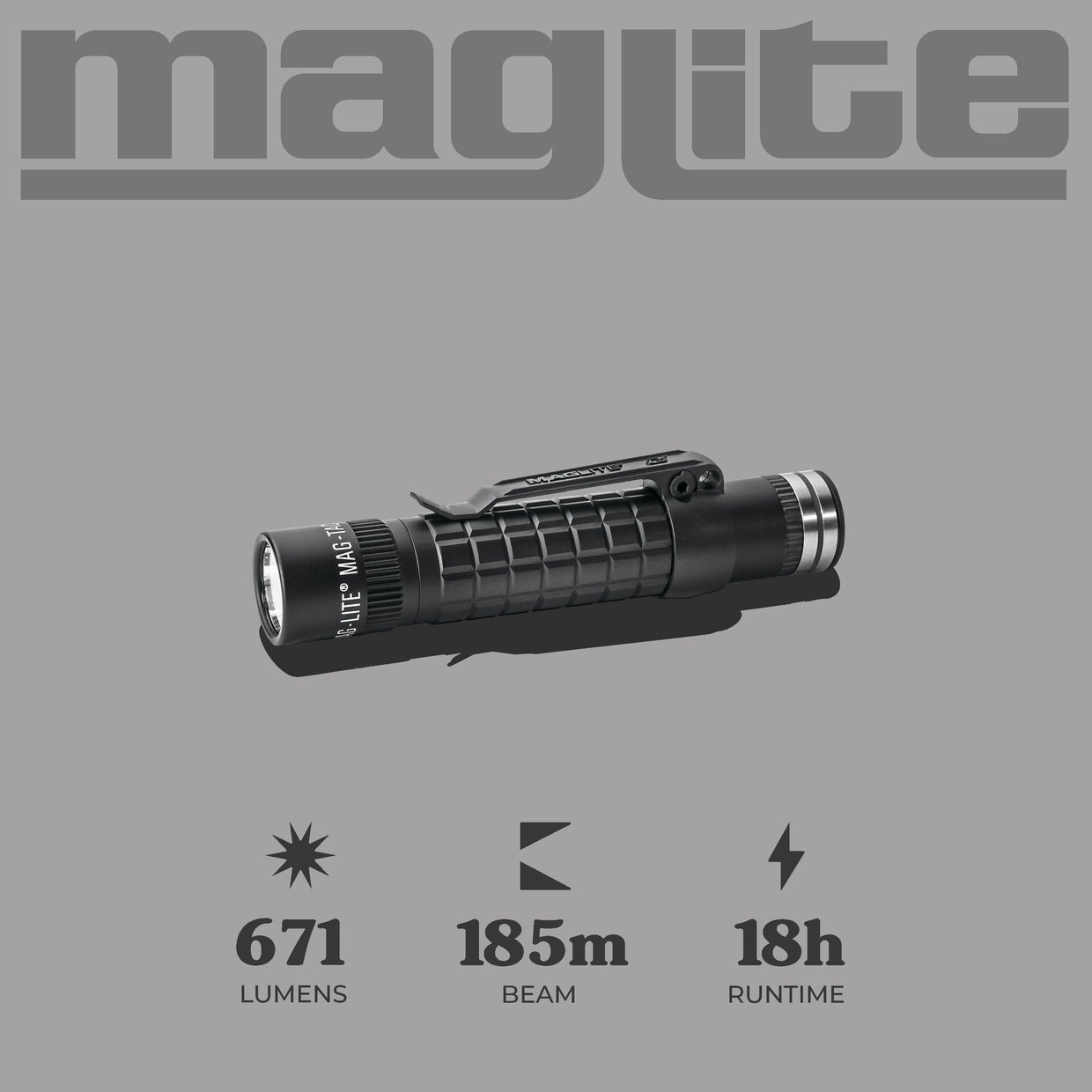 MAG-TAC® - LED Rechargeable Plain Bezel Flashlight System – Maglite