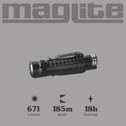 MAG-TAC LED Rechargeable Plain Bezel Flashlight | Maglite