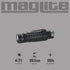 MAG-TAC LED Rechargeable Plain Bezel Flashlight | Maglite
