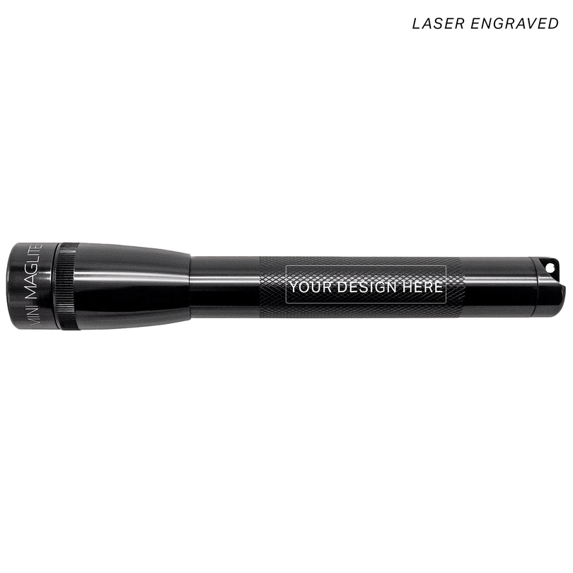Maglite Mini Pro LED Flashlight Black Engraving